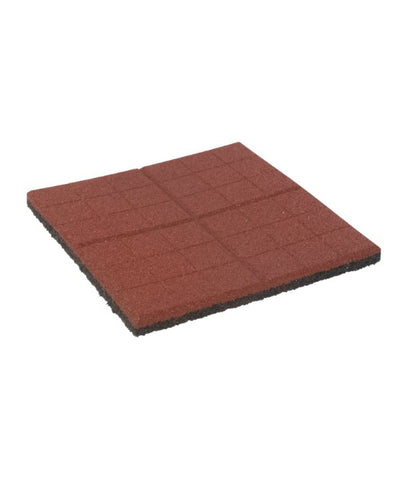 Piso de Hule Reciclado para Acera Diseño Ladrillo Terracota